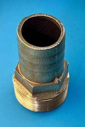 GROCO CWR-PTH-1250 Npt Pipe Hose Straight Fitting