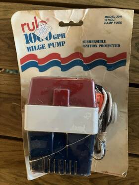 RULE Submersible Boat Bilge Pump Square Automatic