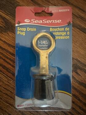 SEASENSE 50032314 Snap Lock Drain Plug Boats